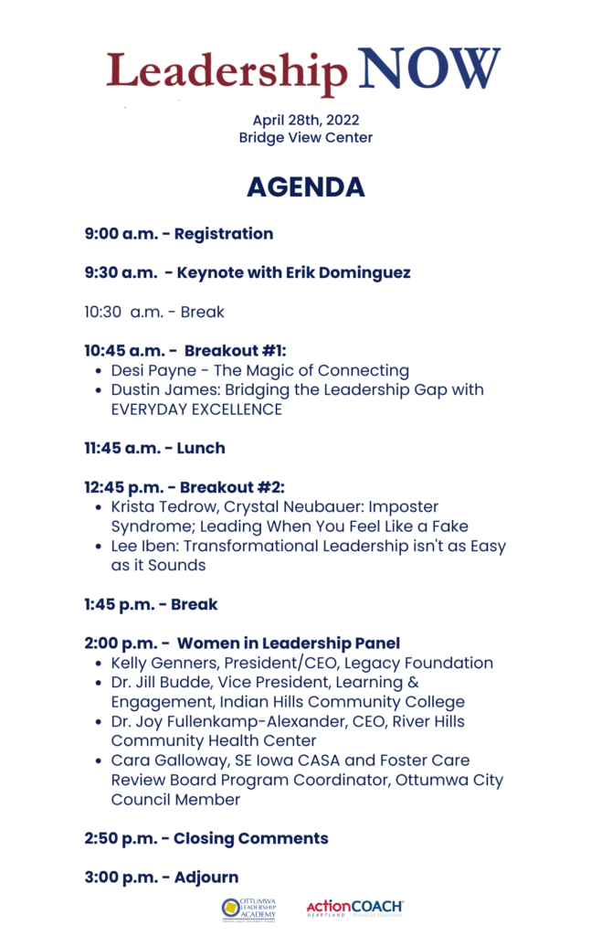 Leadership NOW Annual Regional Conference - Ottumwa Leadership Academy