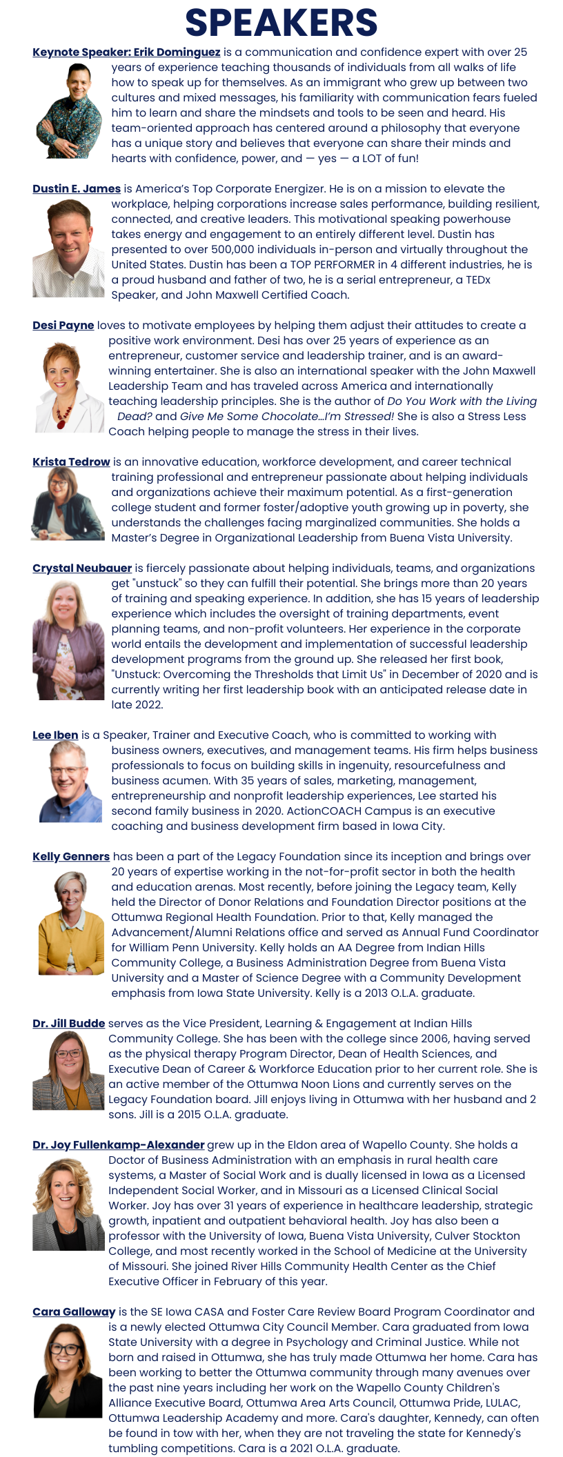 Leadership NOW Annual Regional Conference - Ottumwa Leadership Academy